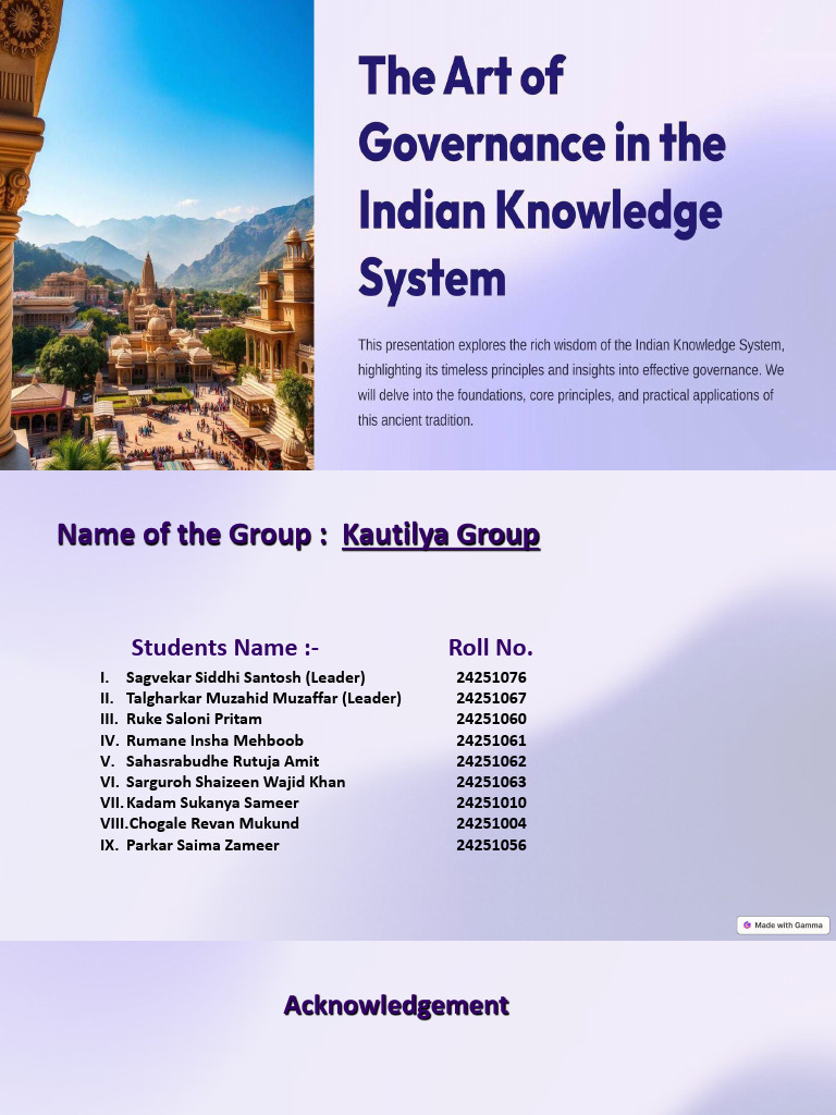 The Art of Governance by Indian Knowledge System Final | PDF | Moksha ...