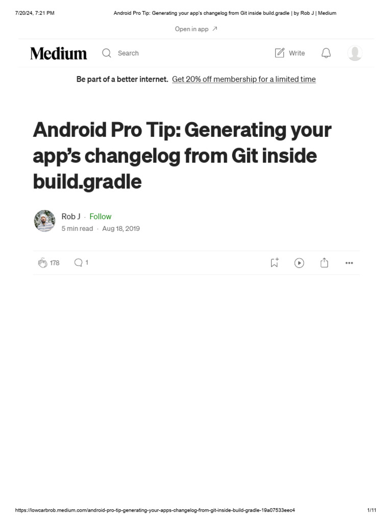 Automate Android Changelog with Git | PDF | Android (Operating System ...