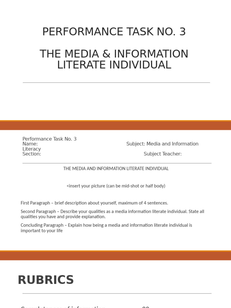 MIL PT 3 the Media and Information Literate Individual | PDF
