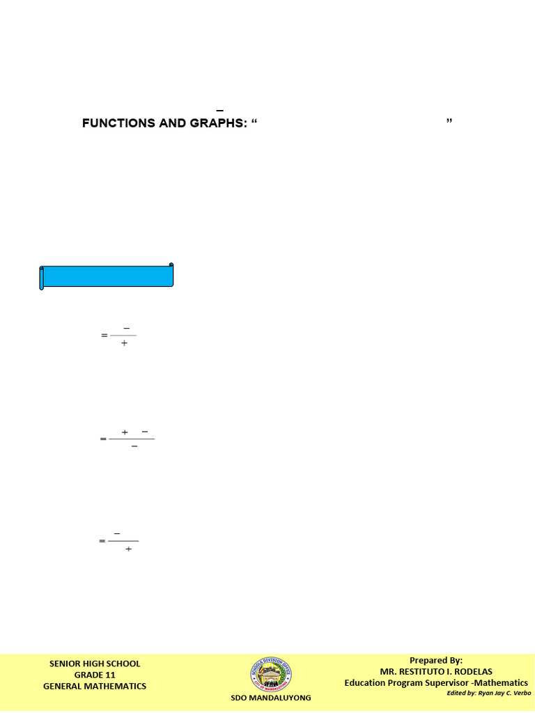 Activity Sheet 6 - Gr.11 - Evaluation of Rational Function and Its Application | PDF | Mathematics