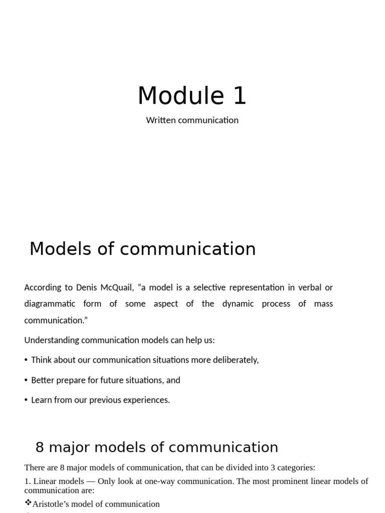 Models of Communication | PDF | Communication | Human Communication