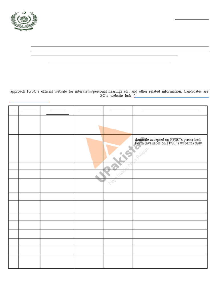FPSC Senior Teacher Lecturer Subject Specialist | PDF | Diploma | Master's Degree