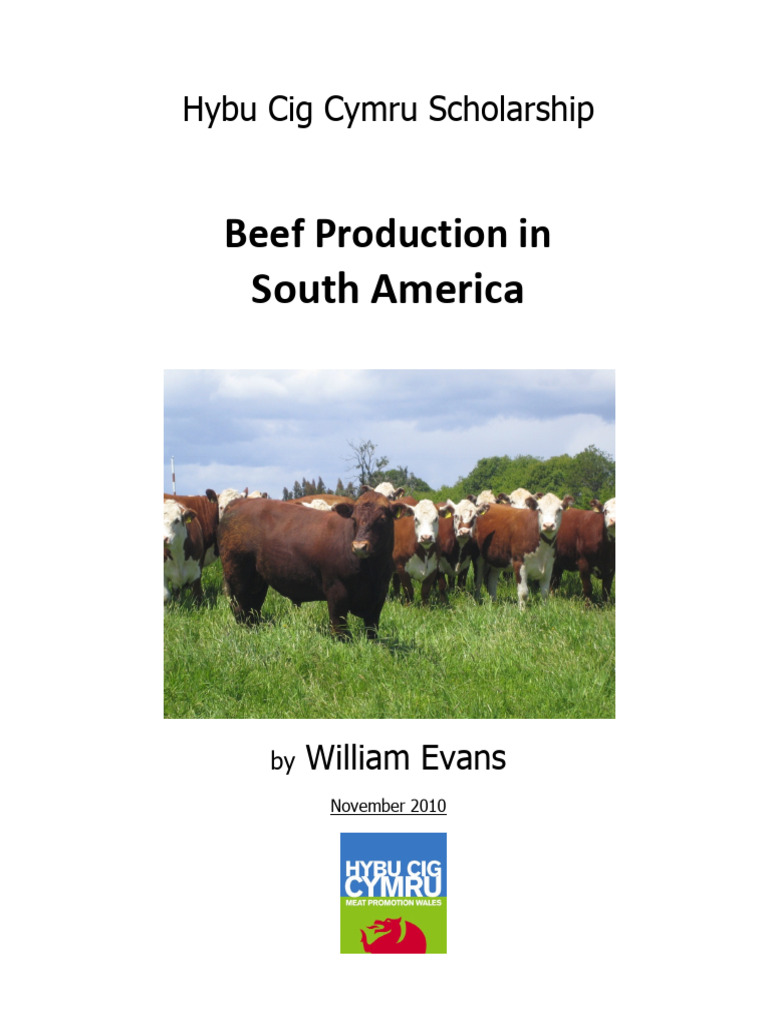 Evans W. 2010. Beef Production in South America | PDF | Cattle | Beef