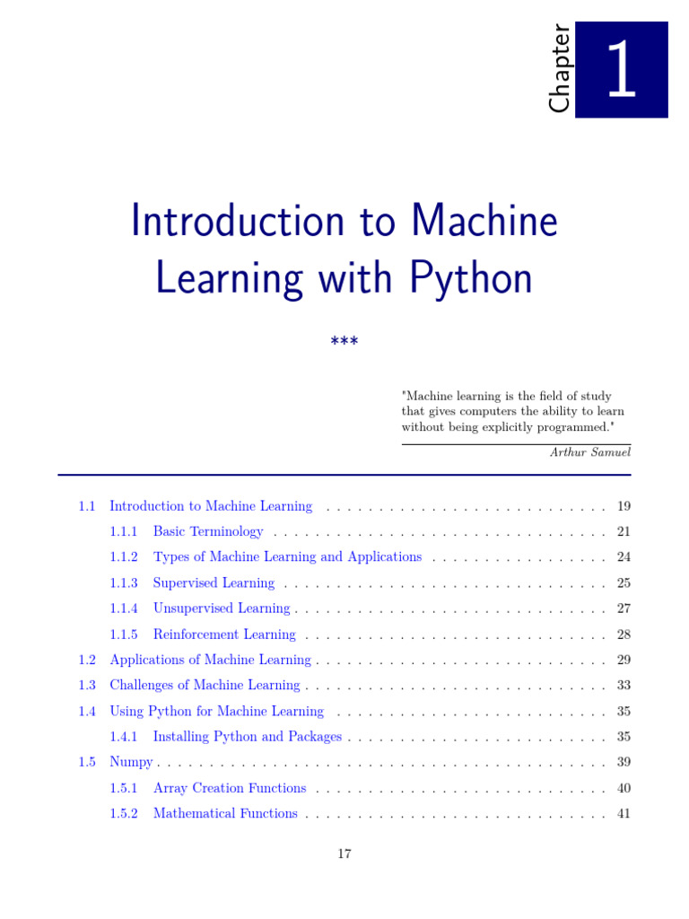 Machine Learning With Python Unit 1-17-84 Final13092024 | PDF | Machine ...
