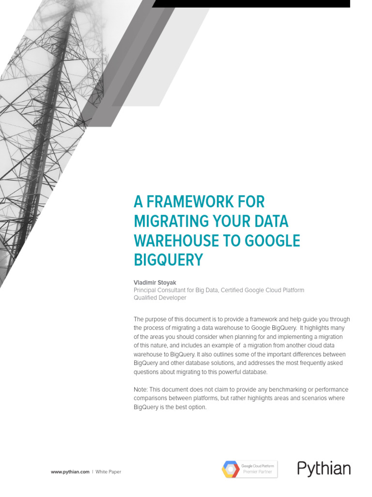 Framework For Migrate Your Data Warehouse Google BigQuery WhitePaper ...