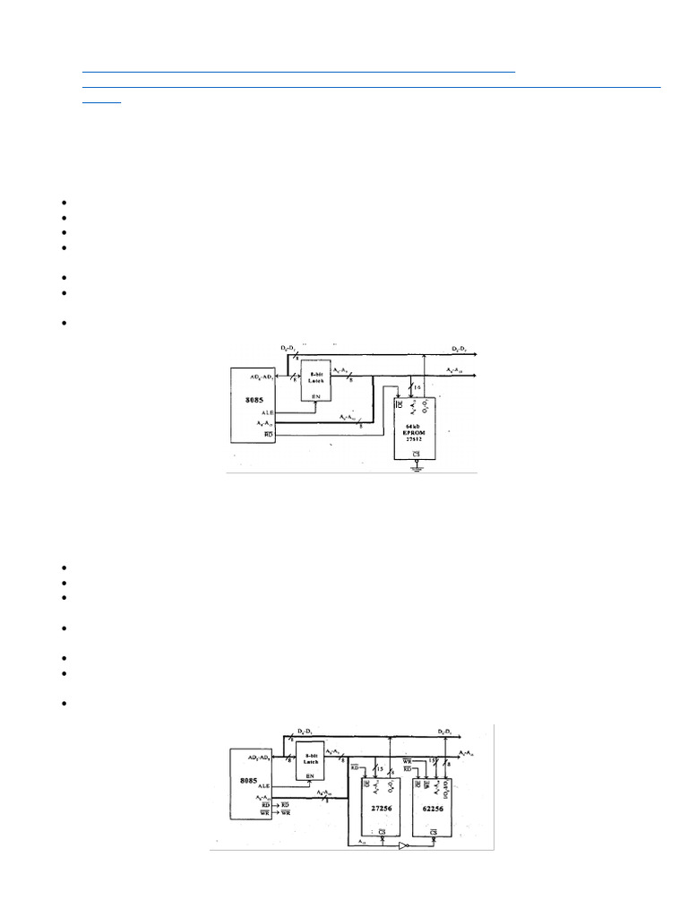 8085 - Memory Interfacing Problems | PDF | Random Access Memory | Computer Memory