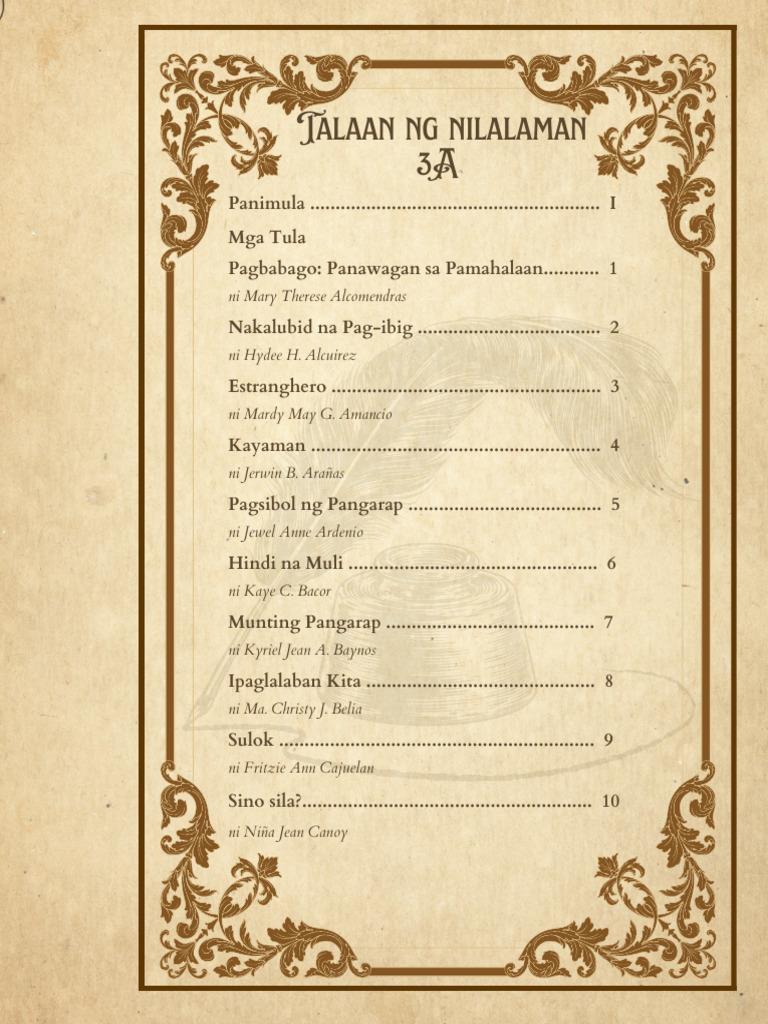 Talaan 3A | PDF | Cocina, comidas y vino