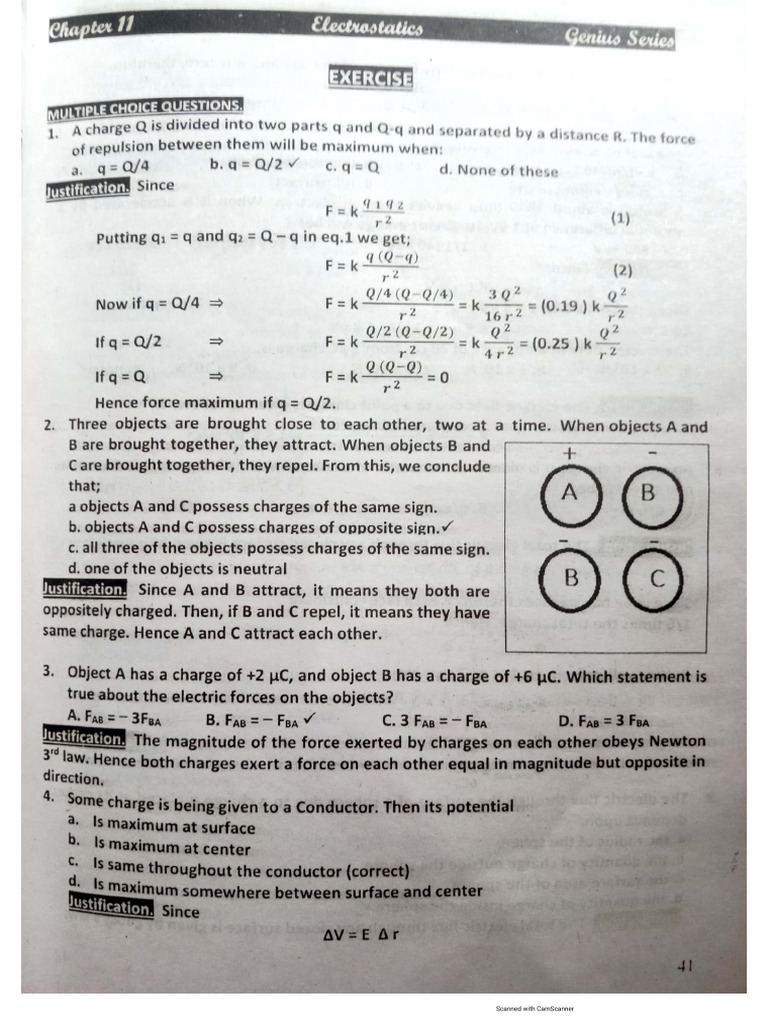 2nd Year Physics Mcqs + Key | PDF