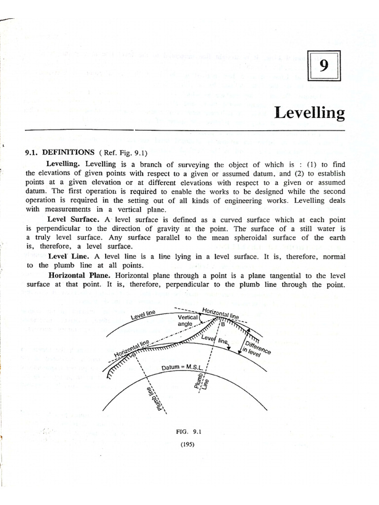 Arch. Unit 5 Levelling | PDF