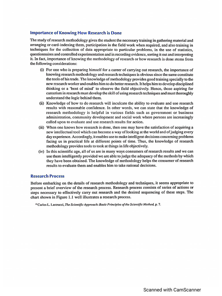 MPT Research Methodology Notes | PDF