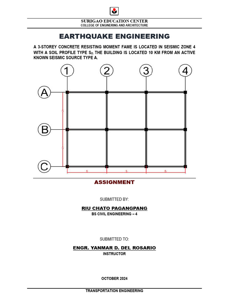 EARTHQUAKE-ASSIGNMENT | PDF | Seismology | Civil Engineering