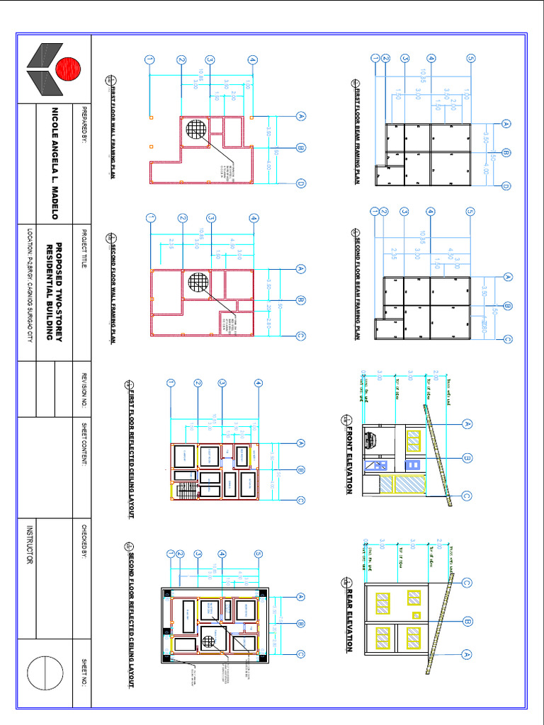 vertical plan | PDF | Bedroom | Framing (Construction)