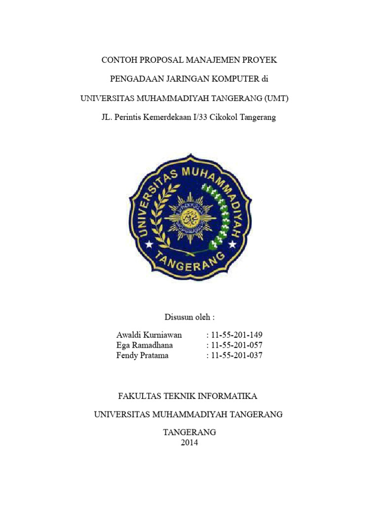 Contoh Proposal Manajemen Proyek | PDF