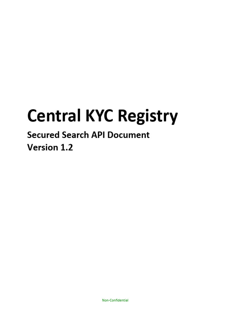 CKYC Secured Search API Ver1.2 | PDF | Key (Cryptography) | Encryption