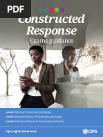 CIPS CR Exam Guidance for Levels 4-6 | PDF | Test (Assessment) | Question