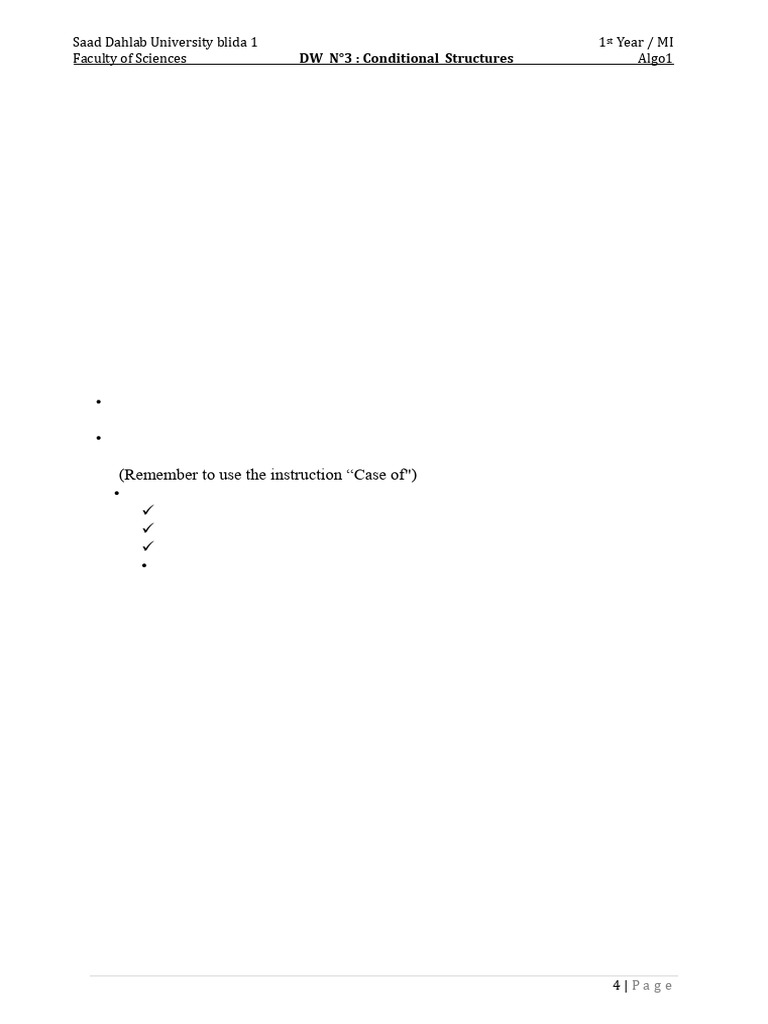 DW-3 Conditional Structures | PDF | Fahrenheit | Temperature