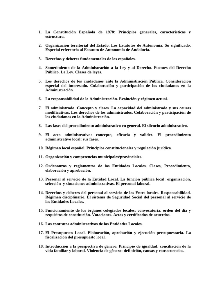 Índice Temas Comunes | PDF | Derecho