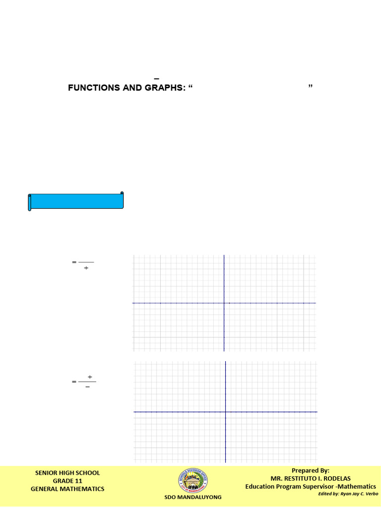 Activity Sheet 7 - Gr.11 - Graph of Rational Functions | PDF | Function (Mathematics) | Asymptote