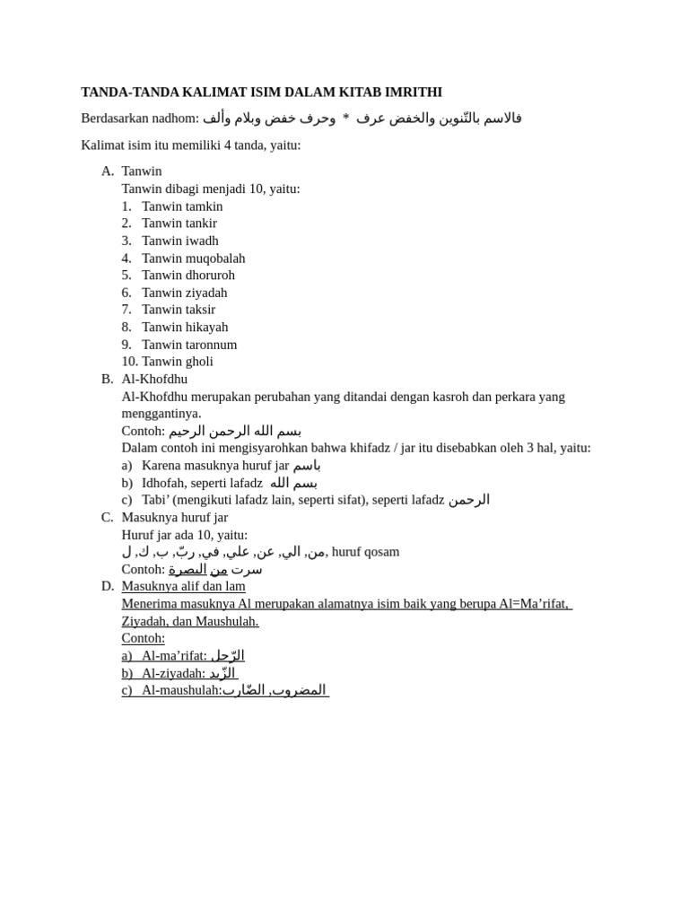 Tanda-Tanda Isim - Imrithi | PDF | Agama & Spiritualitas