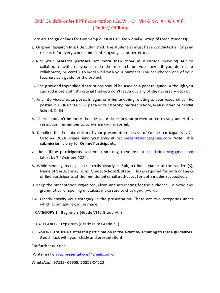 Dkif-Project, PPT Guidelines | PDF | Climate Change | Climate