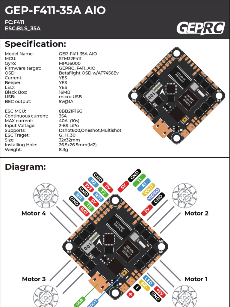 f411 35a Aio User Manual2 | PDF | Computer Engineering | Electronics