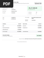 Pay Slip Sep 2025 | PDF