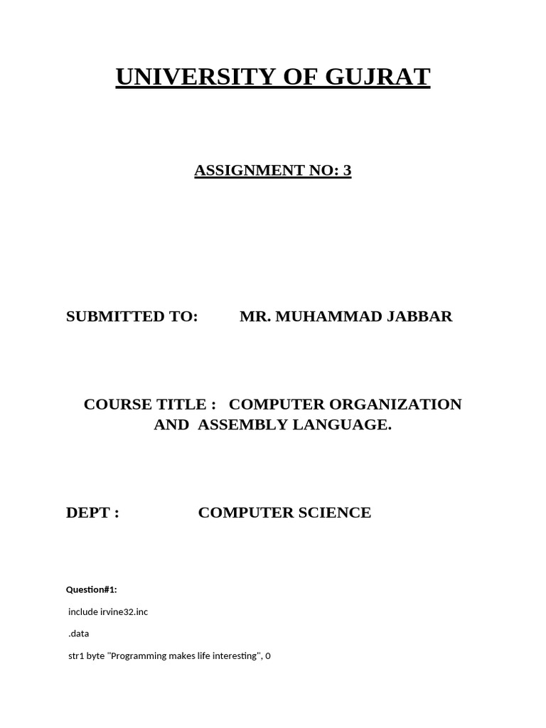 coal-assignment.3 | PDF | String (Computer Science) | Software Development