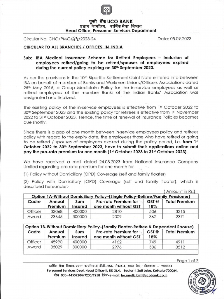 Retiree One Month | PDF