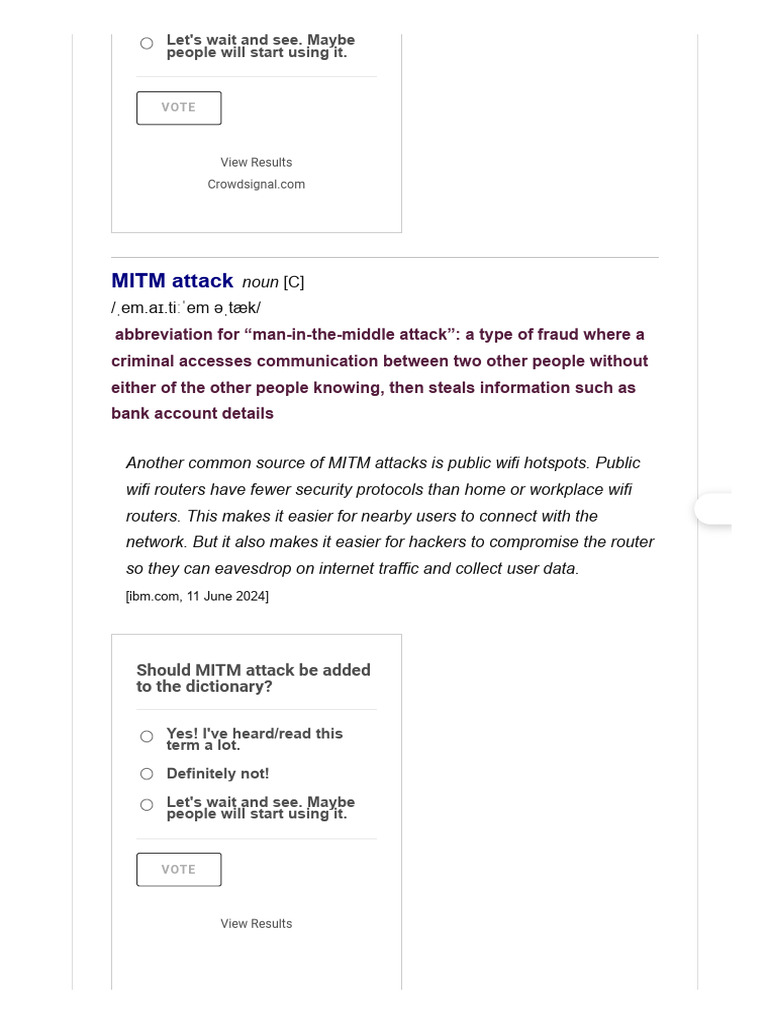 MITM Attack: (C) / em - Aɪ.ti em Ə Tæk | PDF