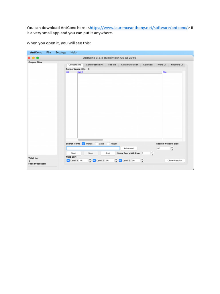 AntConc Activity Tutorial (Max 21 Mayo) | PDF | Thou | Computer File
