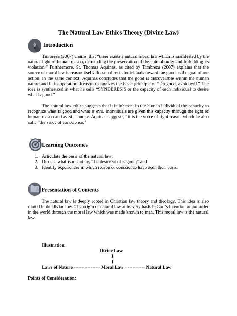 Lesson-2 | PDF | Natural Law | Conscience