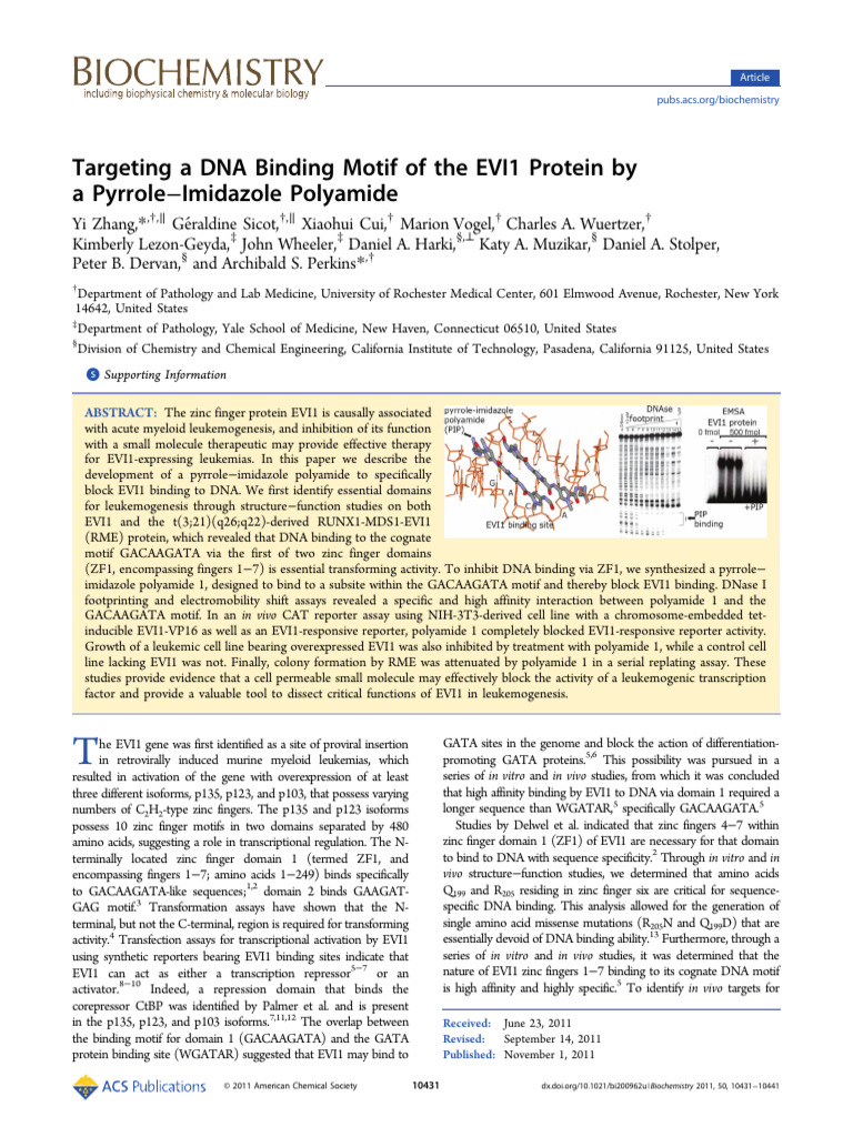 Biochem Evi1 Dna | PDF | Gene Expression | Gene