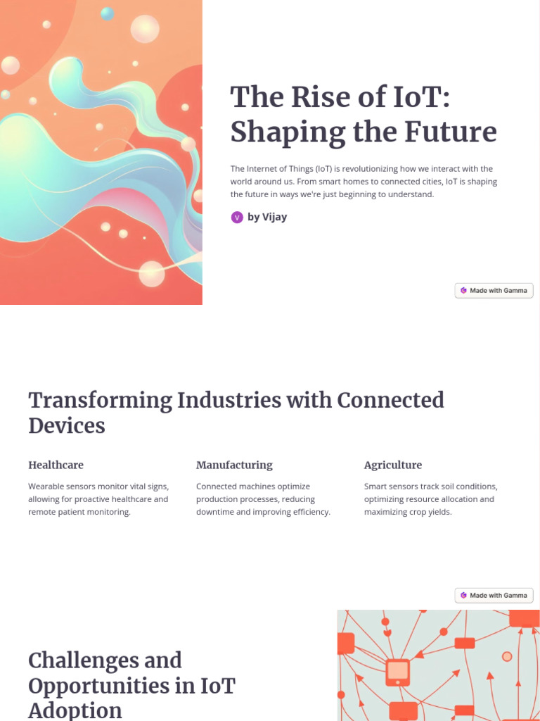 The Rise of IoT Shaping The Future | PDF | Computers | Technology ...
