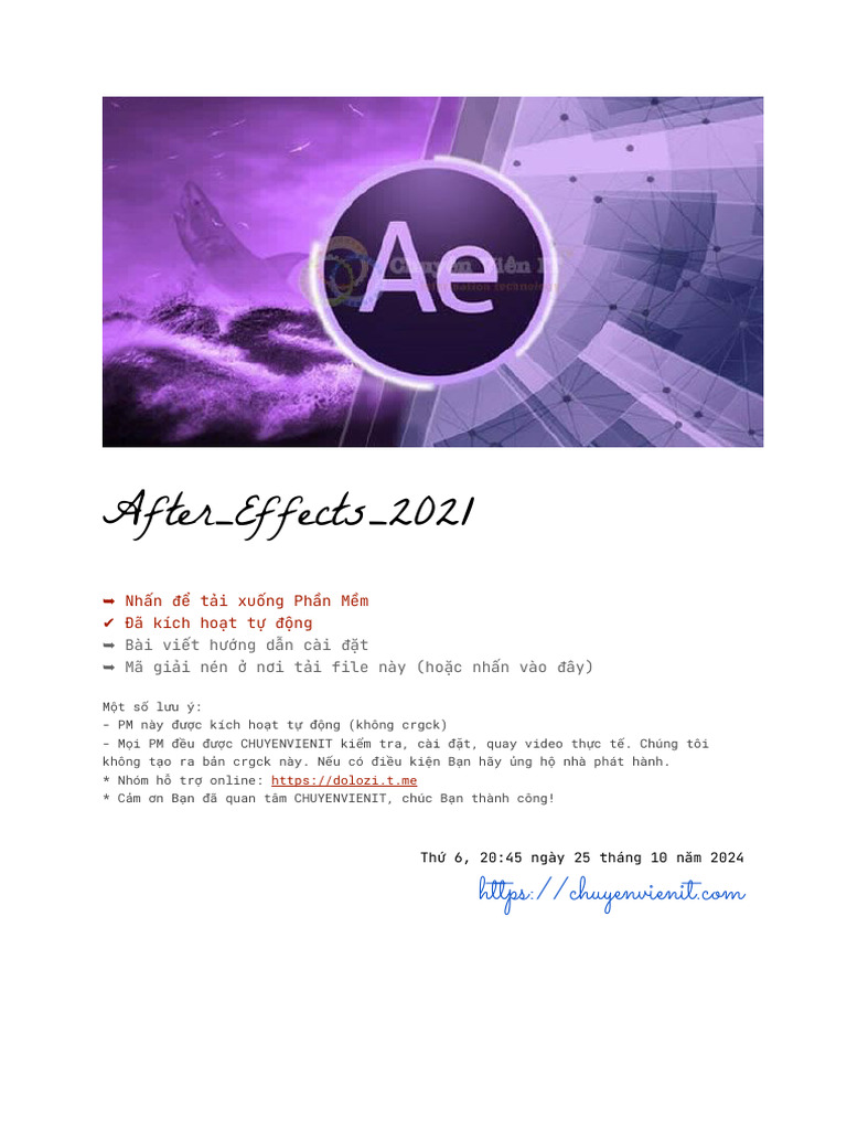 After Effects 2021 11807 Chuyenvienit 20 45 | PDF