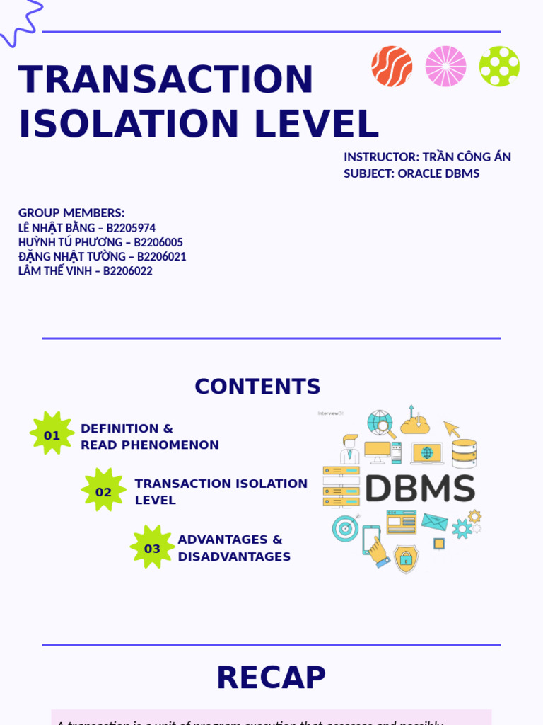 Final Group-Orcl | PDF | Database Transaction | Synchronization