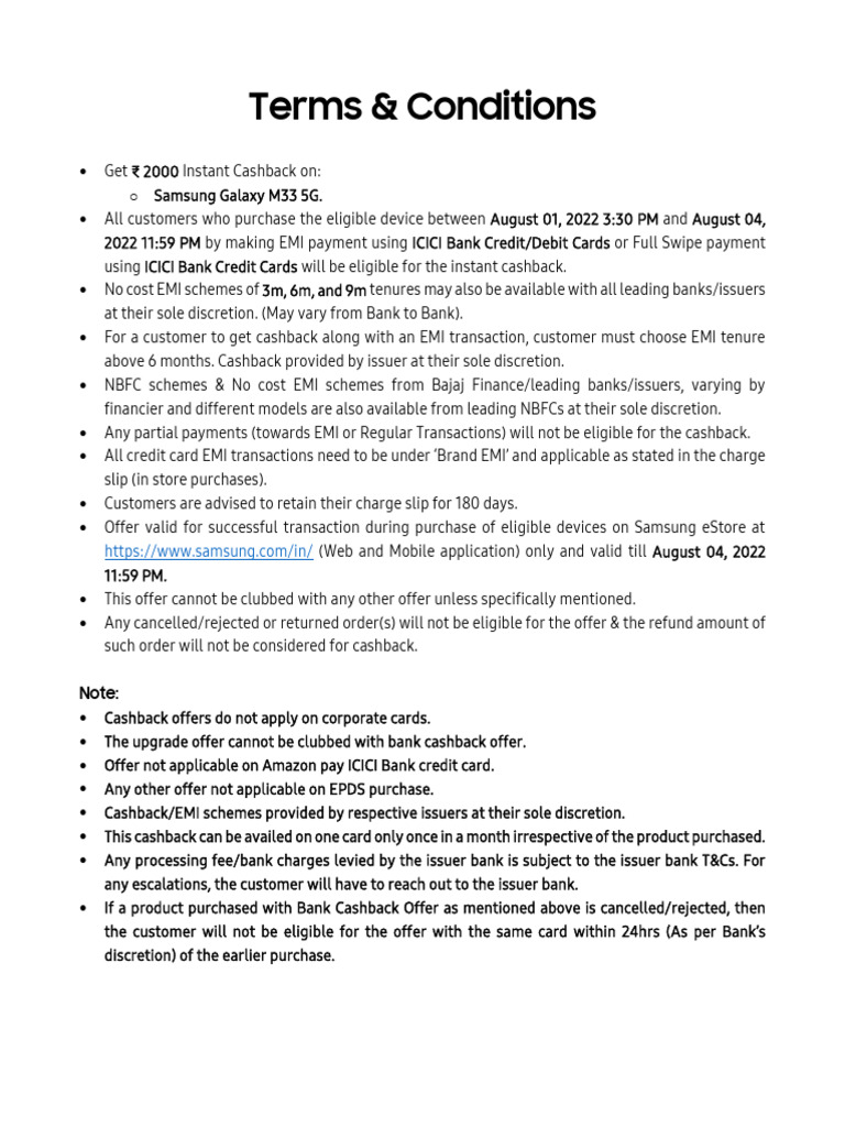 Icici 2000 m33 01to04aug22 | PDF | Credit Card | Banking