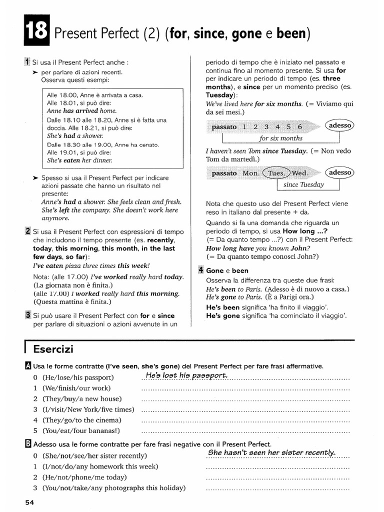 Ese present perfect, just, already, yet + grammar | PDF