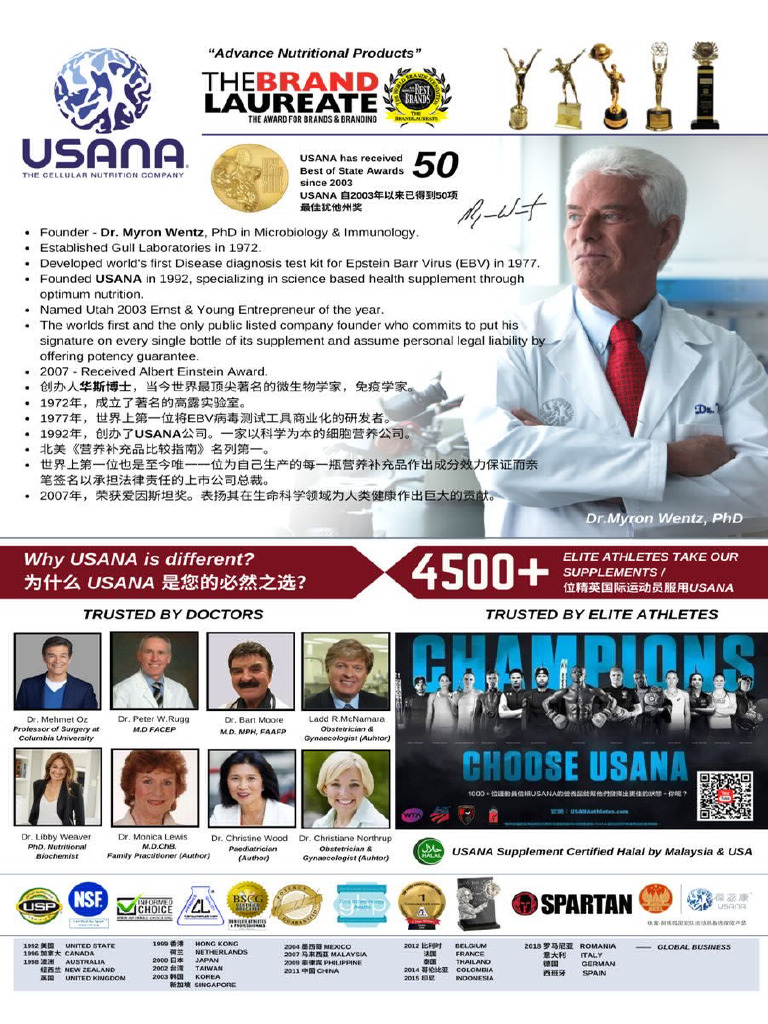 Usana Product Brochure | PDF