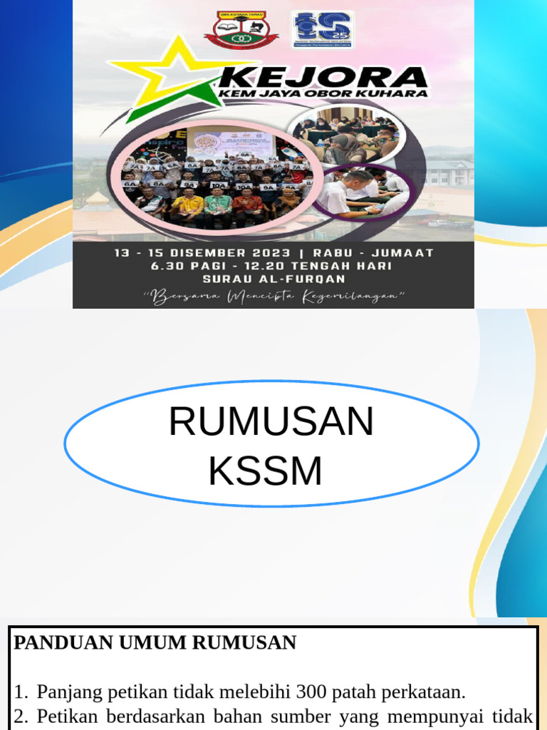 Bahan Bengkel-Rumusan 2023 | PDF