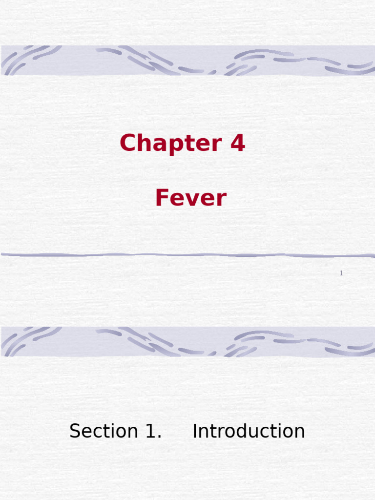 5.Chapter 5 Fever-done | PDF | Fever | Interferon