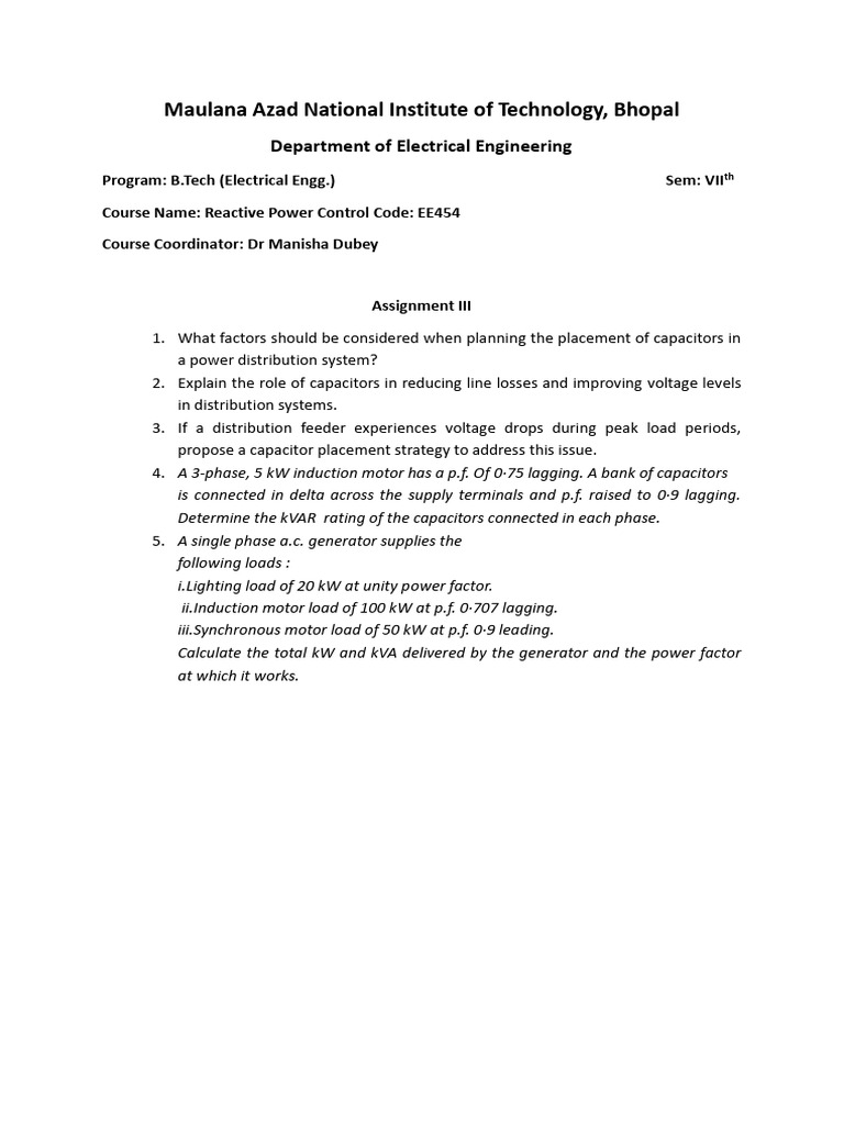 Assignment III | PDF