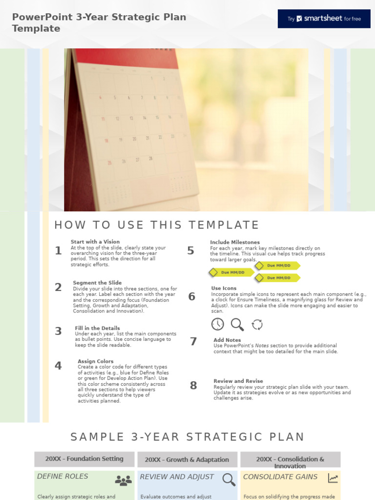 3 Year Strategic Plan Template | PDF | Strategic Planning | Microsoft ...