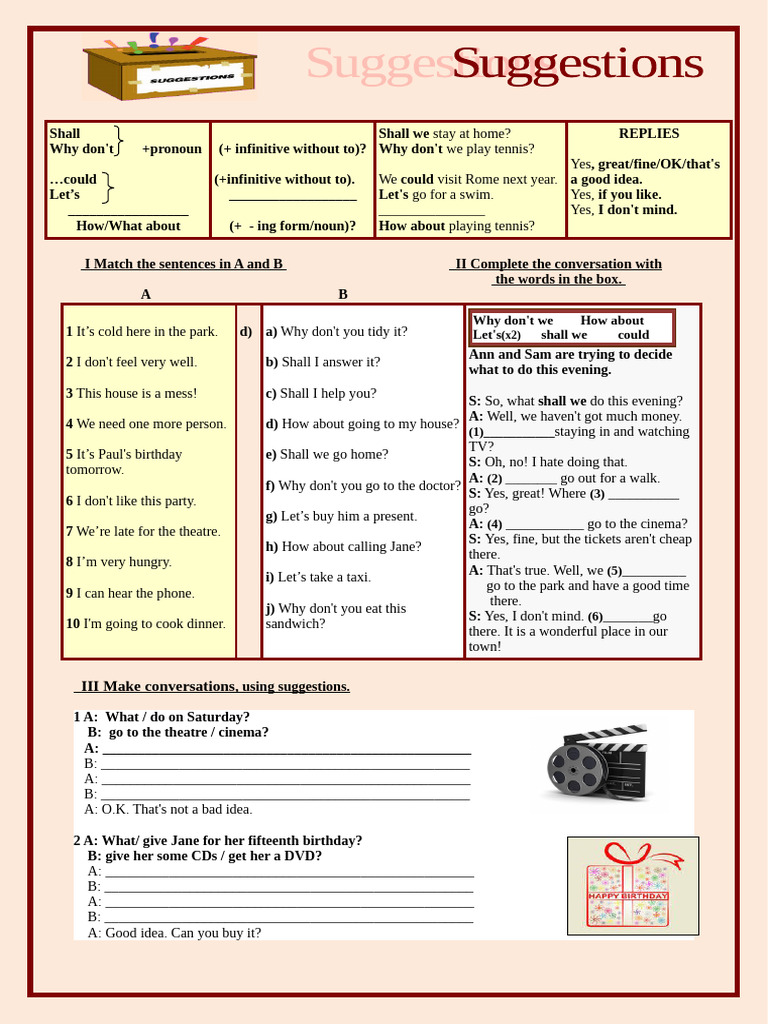 Suggestions Grammar Drills 76846 | PDF | Languages | Foreign Language ...