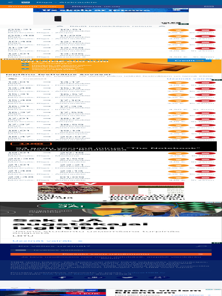 Vilcieni Rīga - Aizkraukle - 1188 Satiksme | PDF