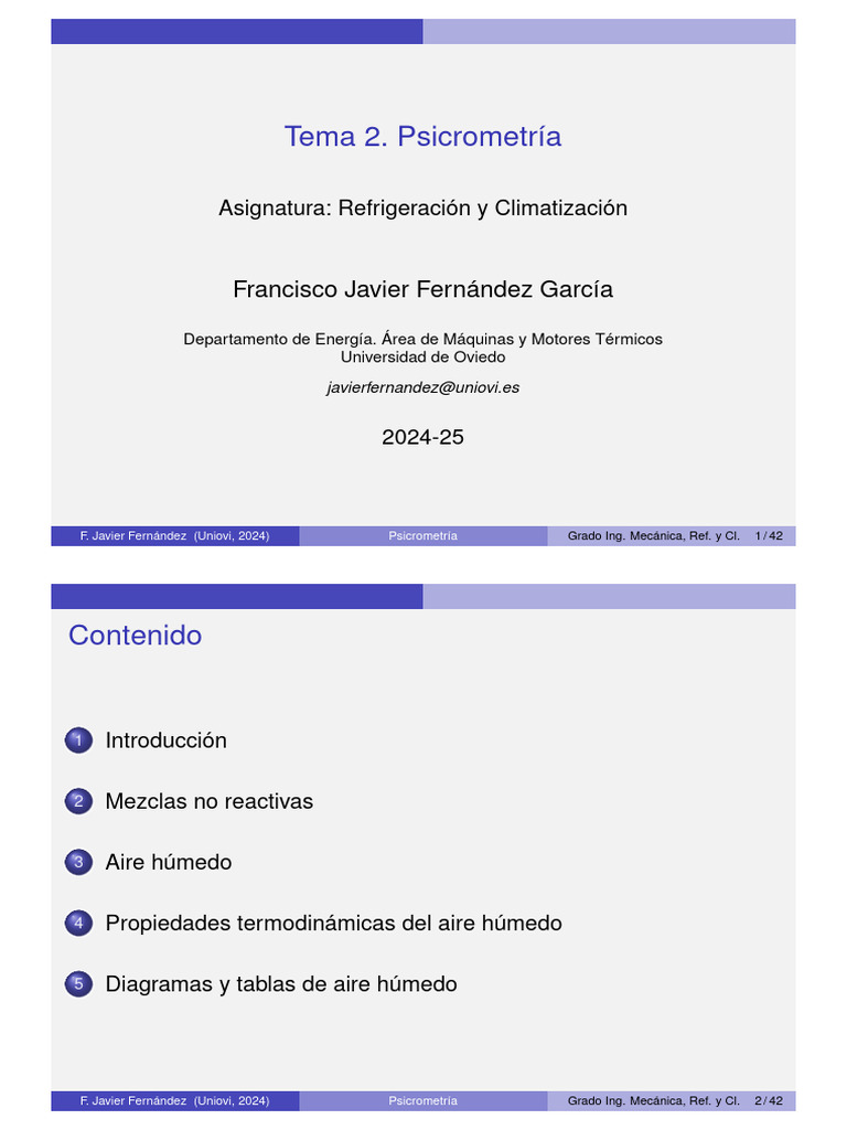 HANDOUT Psicrometria GIM | PDF | Fase (materia) | Vapor