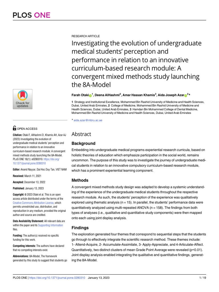 An Innovative Curriculum-Based Research Module | PDF | Quantitative ...