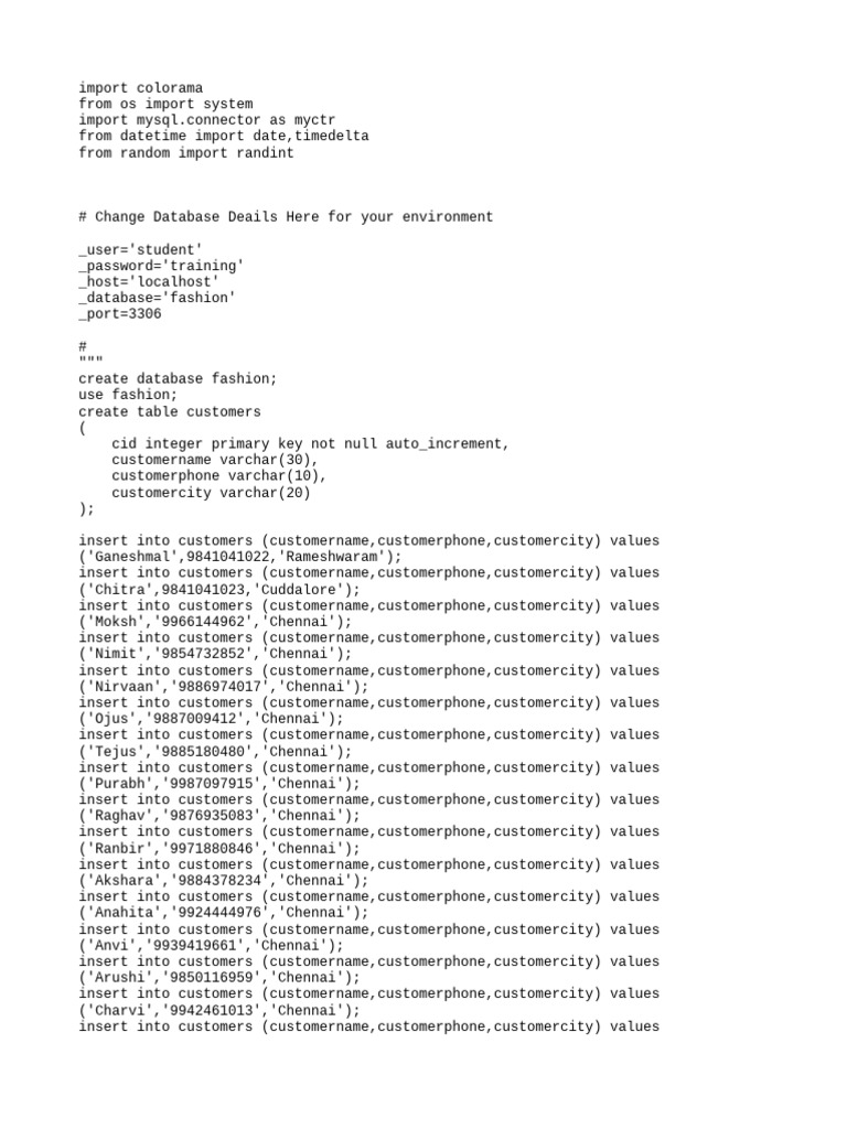 Nia Fashion | PDF | Parameter (Computer Programming) | Data Management