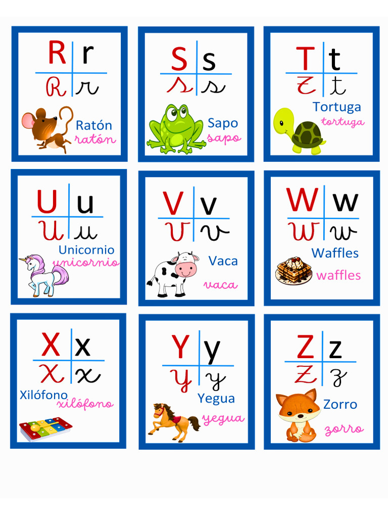 Abecedario 4 Letras Segundo B - 20241027 - 055105 - 0000 | PDF