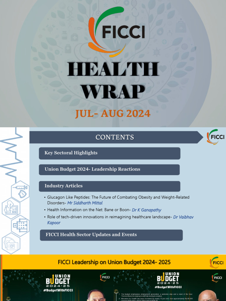 FICCI Health Wrap Jul-Aug'24 | PDF | Augmented Reality | Diabetes