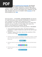 Sensing Blocks | PDF | Scratch (Programming Language) | Variable ...